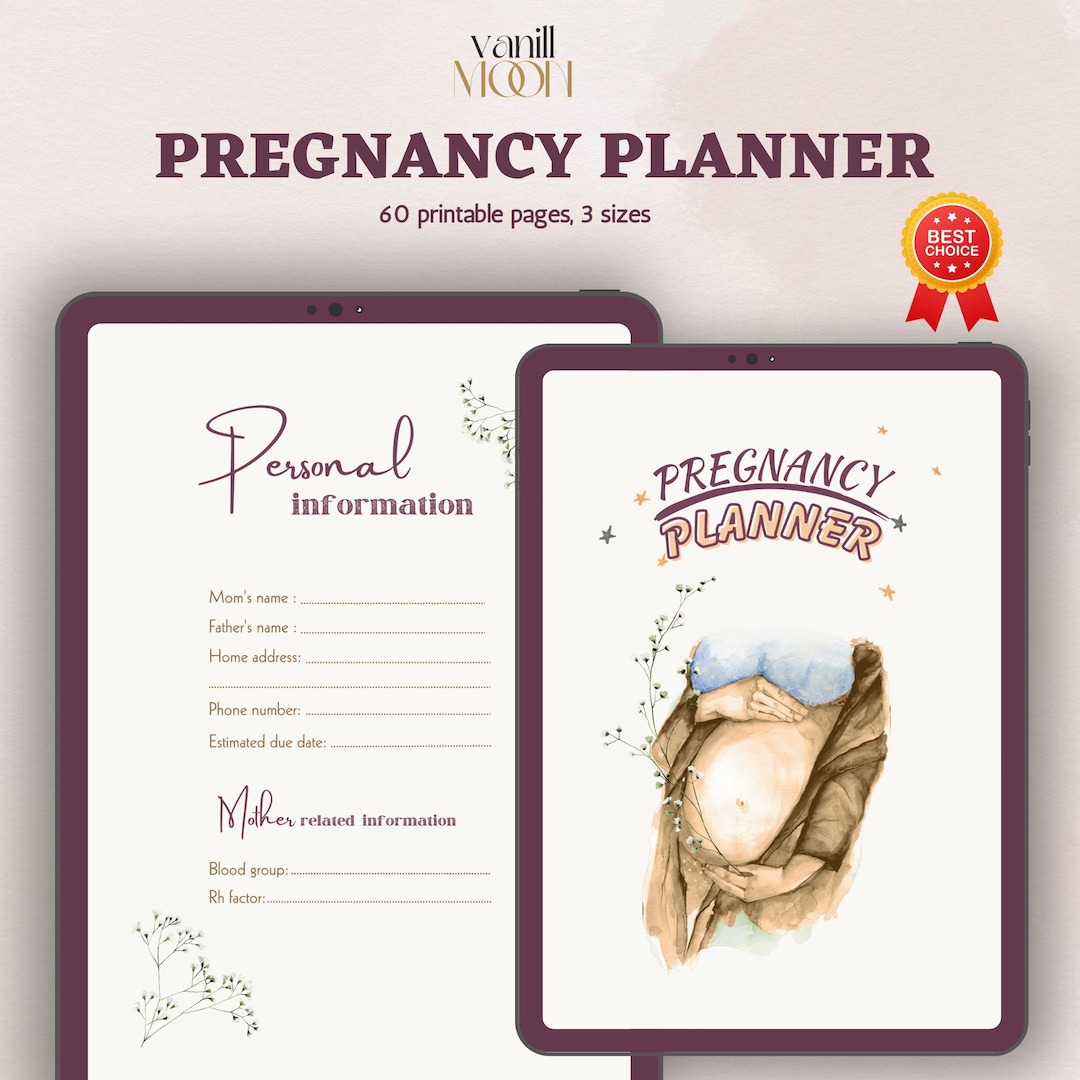 Printable Pregnancy Planner Digital Pregnancy Planner Printable ...