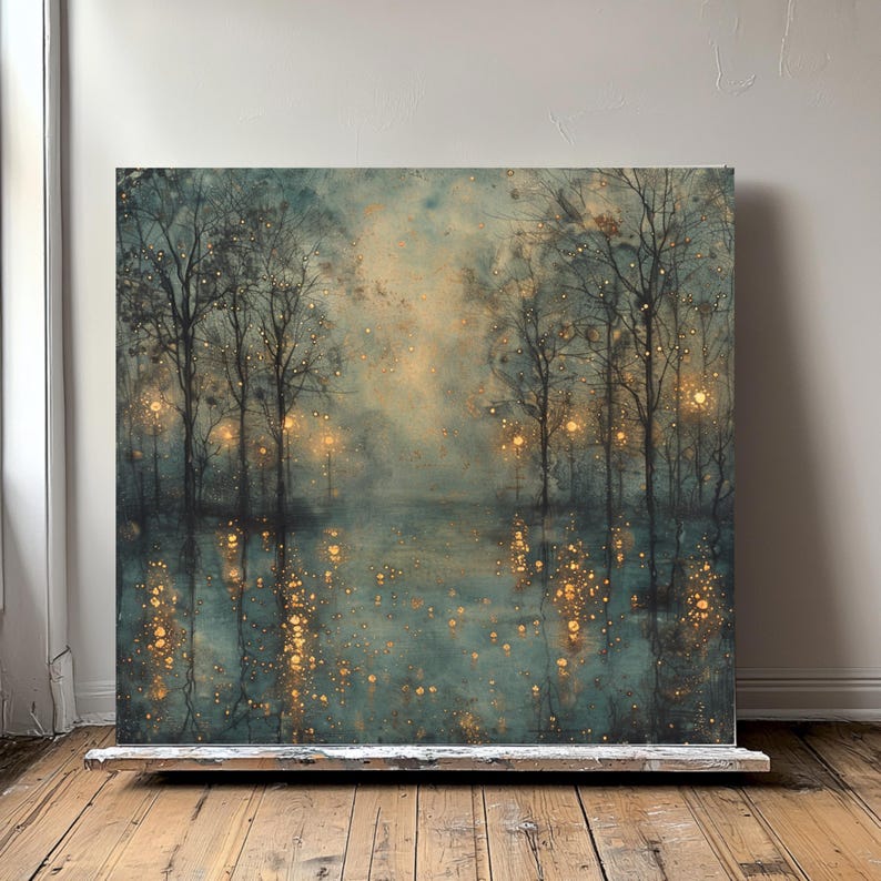 Atmospheric Water and Light Landscape - 19th Century Luminist Style ...