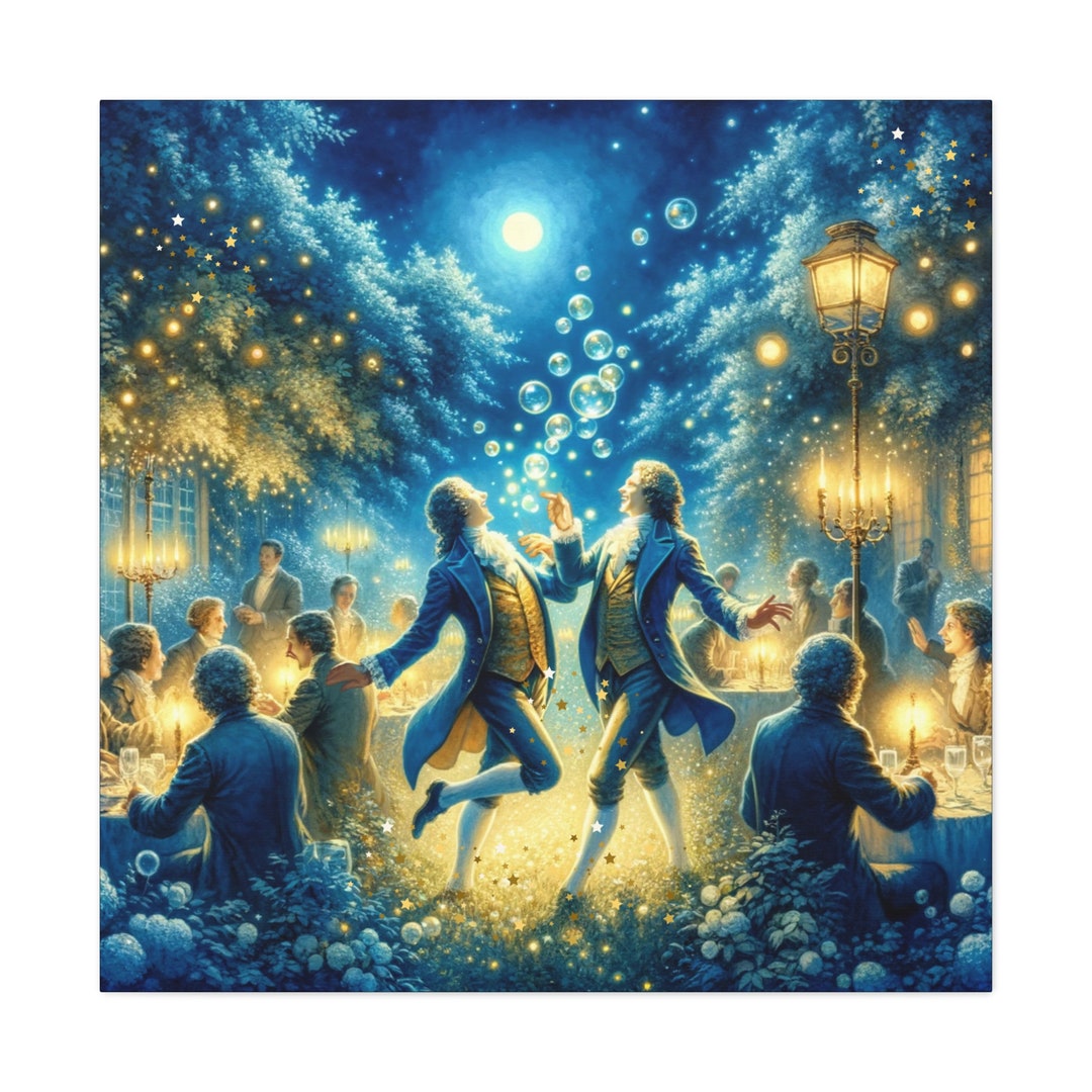 Queer Regency Wall Art - "gentlemen's Supper Club 2" Canvas Print ...