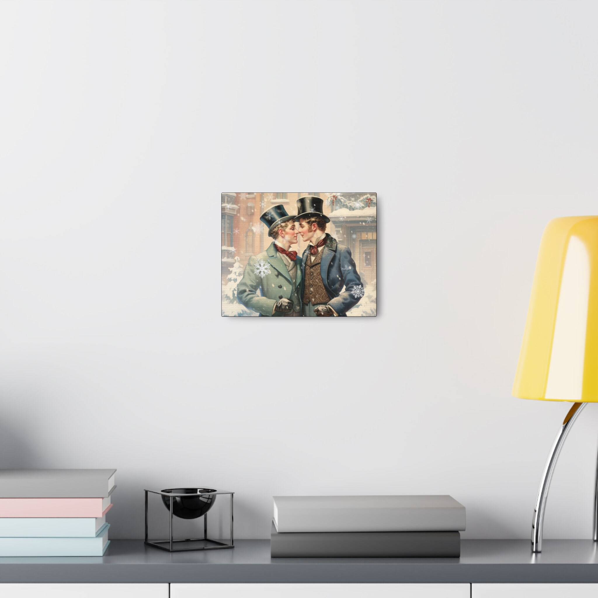 Gay Victorian Gentleman Wall Art LGBTQ Themed Holiday Canvas Gallery ...