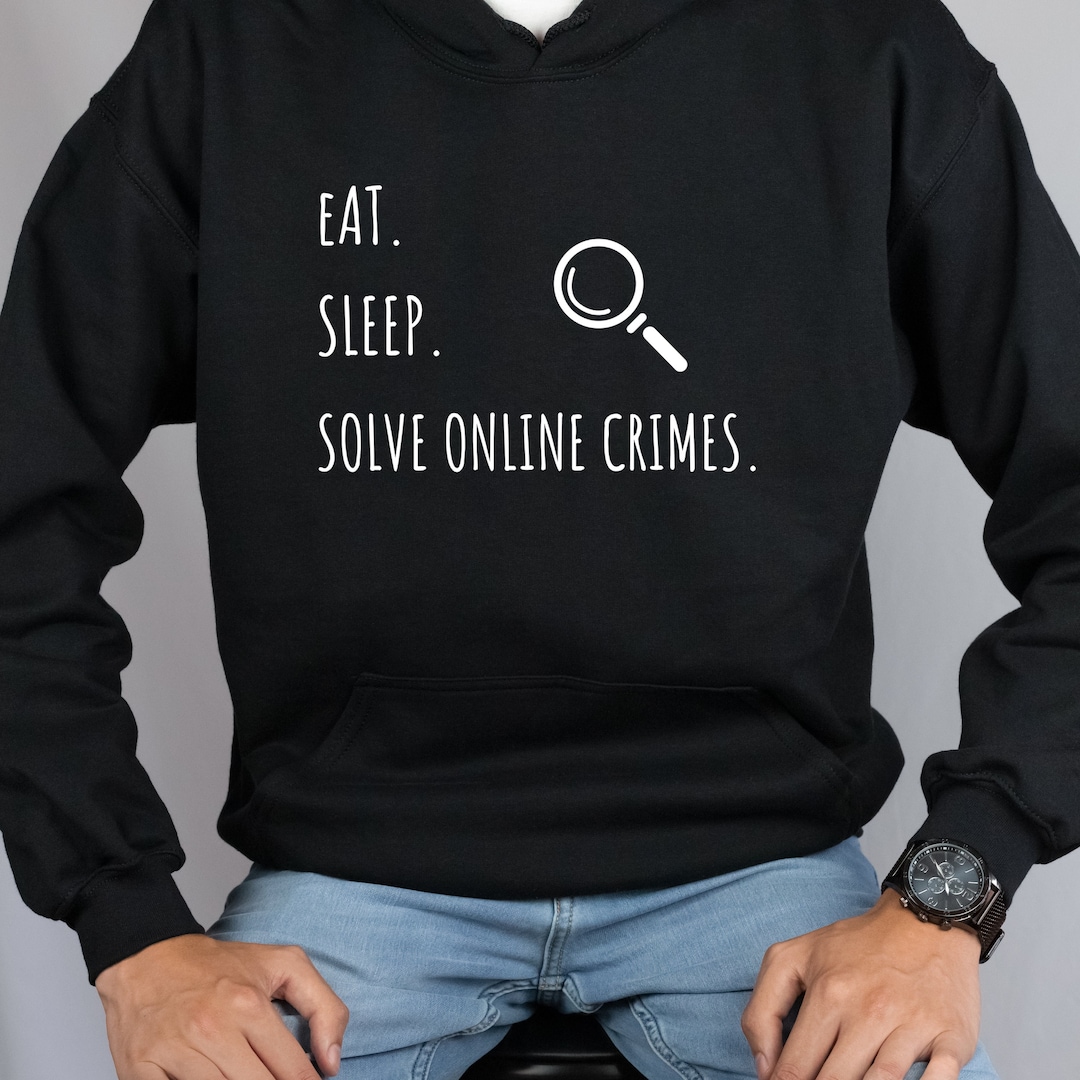 True Crime Fan Hoodie - Witty Mystery Writer Sweatshirt- Mystery Reader ...