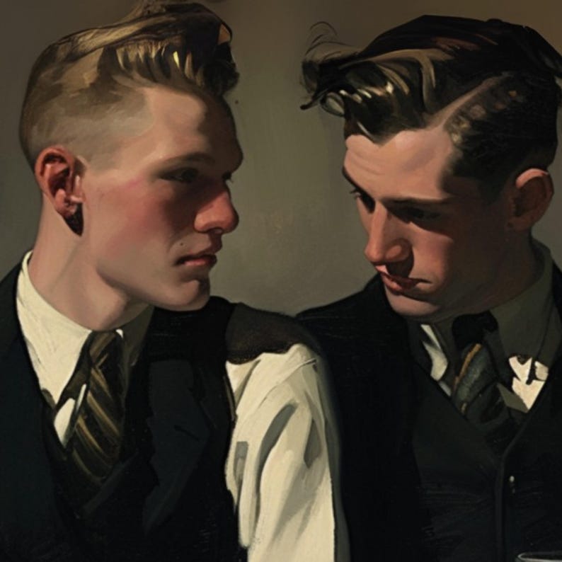 Scottish Highlanders Art Print: "a Wee Dram" - Two Men Portrait ...