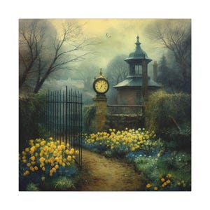 Art Print - "strange Spring" Square Canvas -elegant Traditional ...