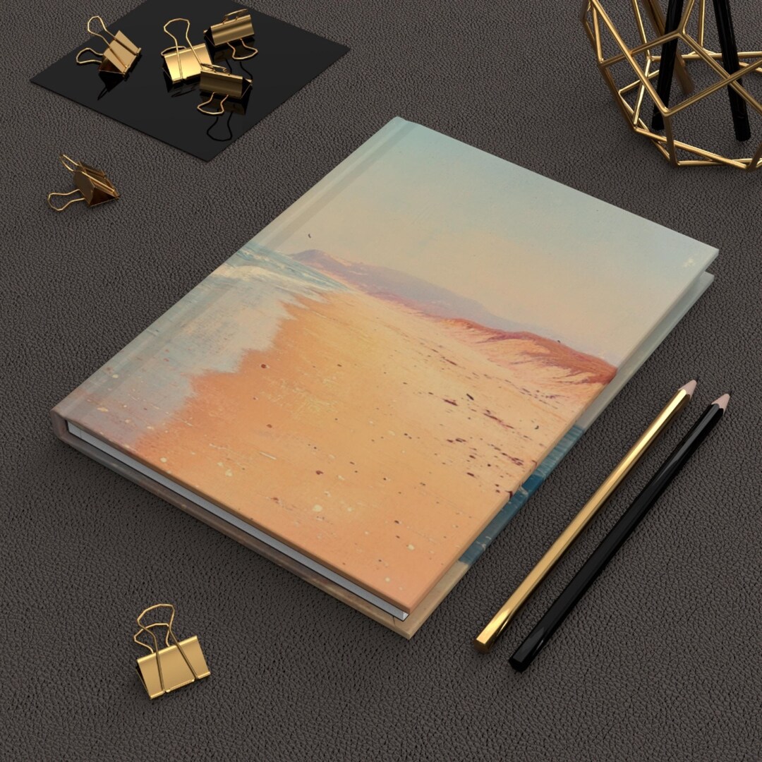 California Beach Journal - Golden Sand Hardcover Journal Matte ...
