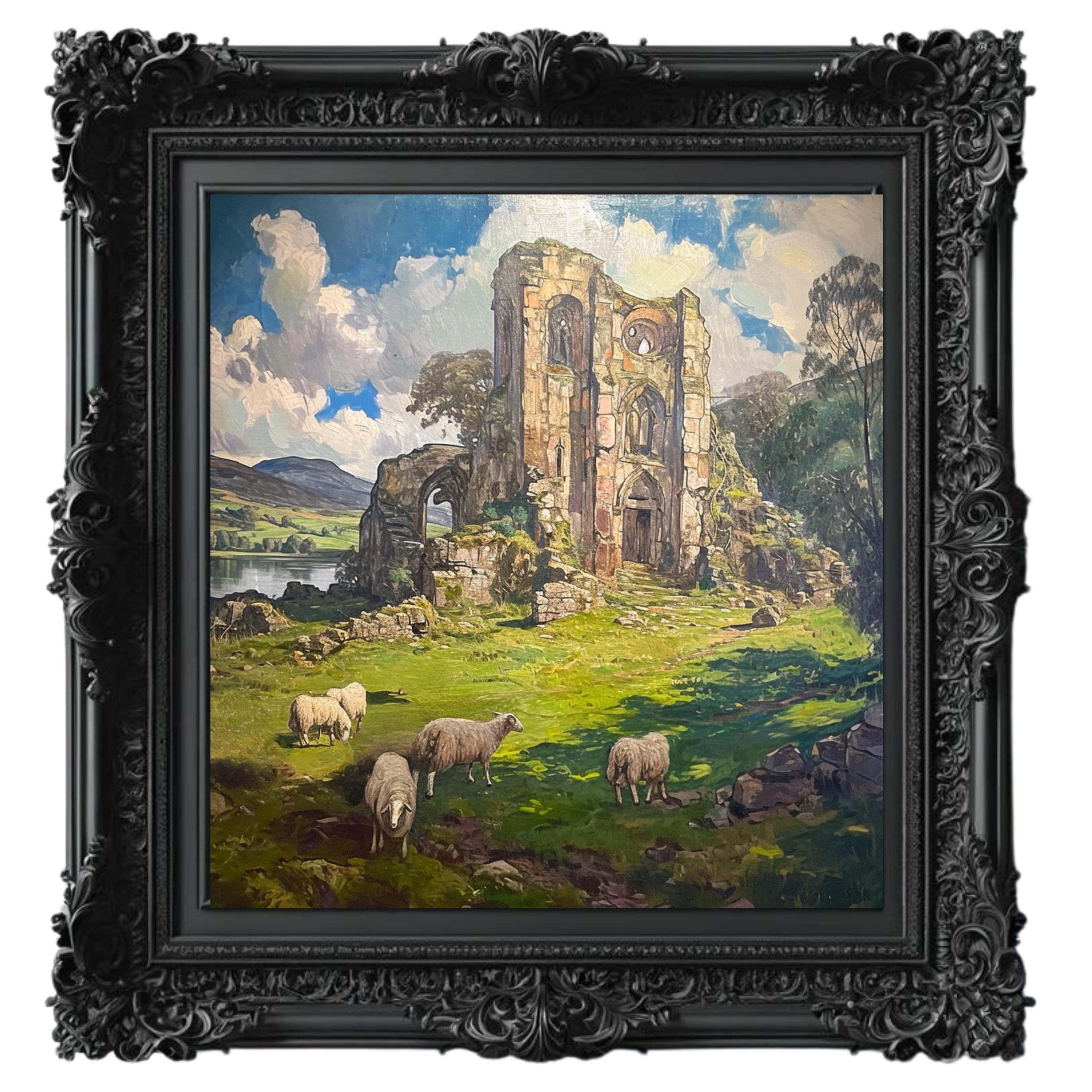 Scottish Landscape Wall Art - "hush-a-ba, Burdie, Croon, Croon" Square ...