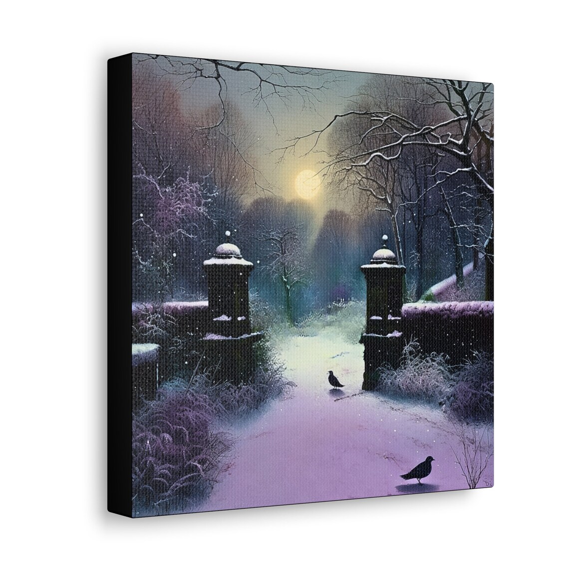 Victorian Style Wall Art - "on This Midwinter Morn" 19th Century Style ...