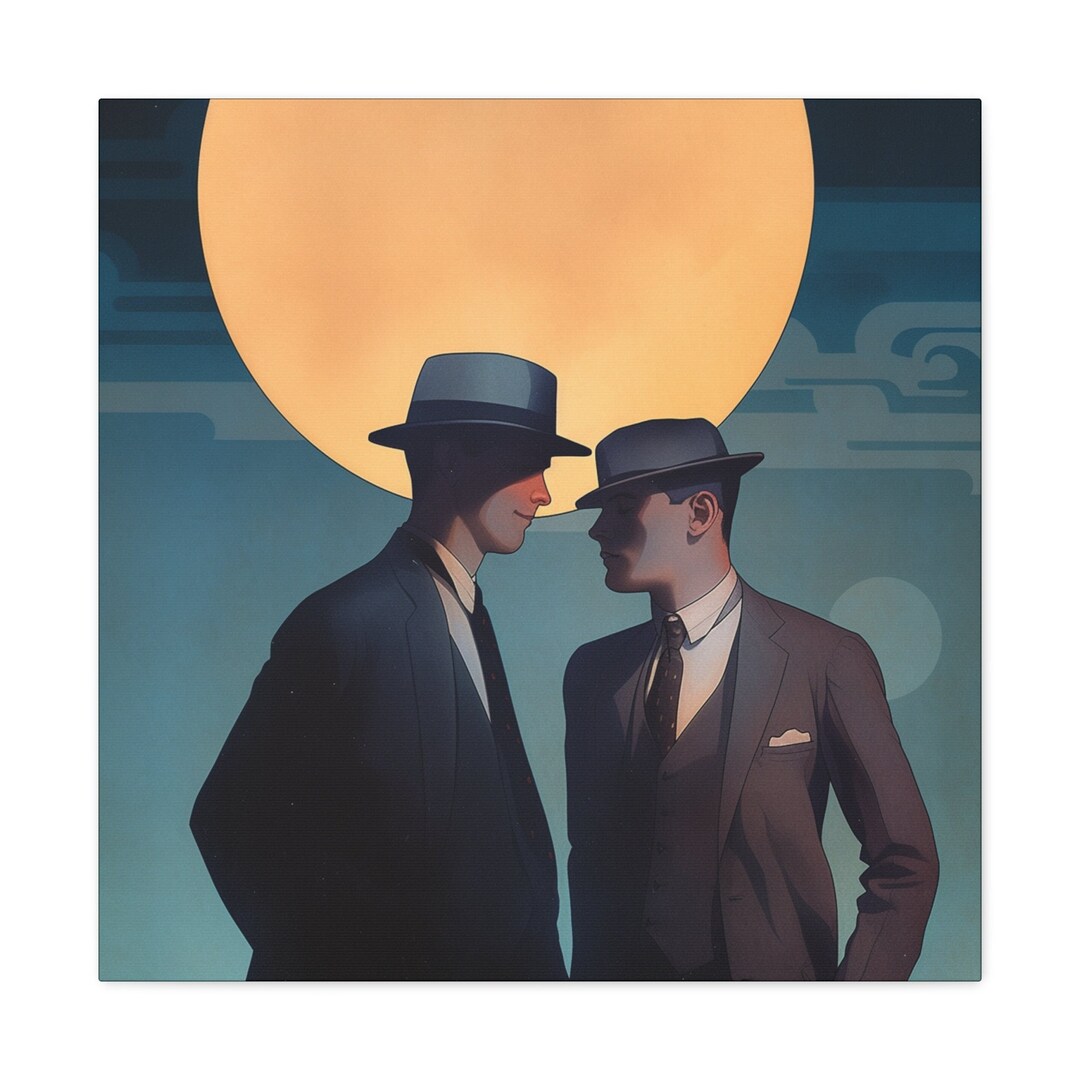 Two Private Eyes Art - "the Detectives" Square Canvas Gallery Wrap ...