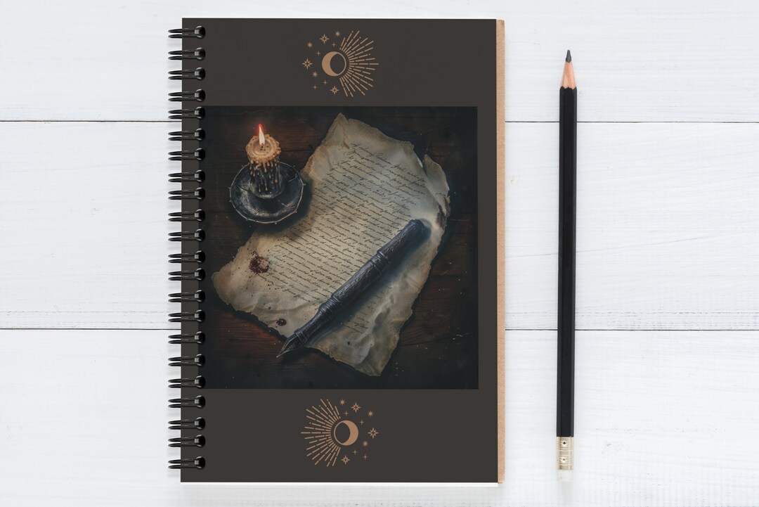 Decorative Blank Journal the Occult and the Arcane Spiral Notebook ...