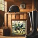 Vintage Style Lady Fox Hunter - "from the Chase to the View" Square ...