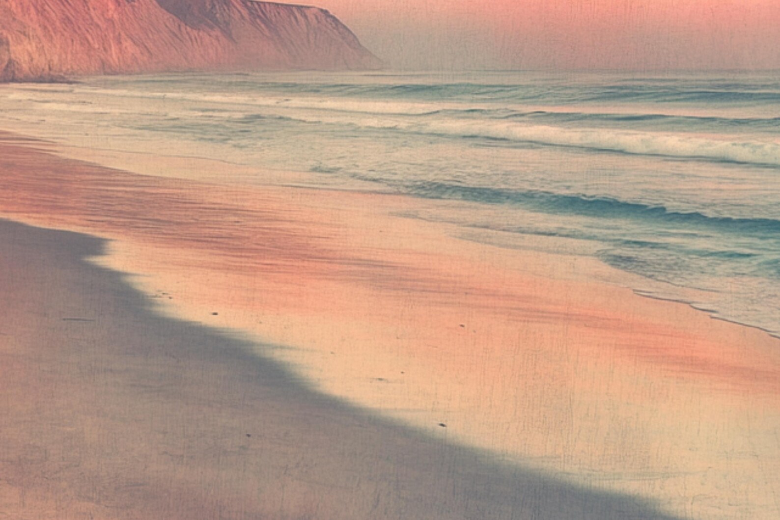 California Coastline Dawn - Dreamy Atmospheric Realism Seascape - Ocean ...
