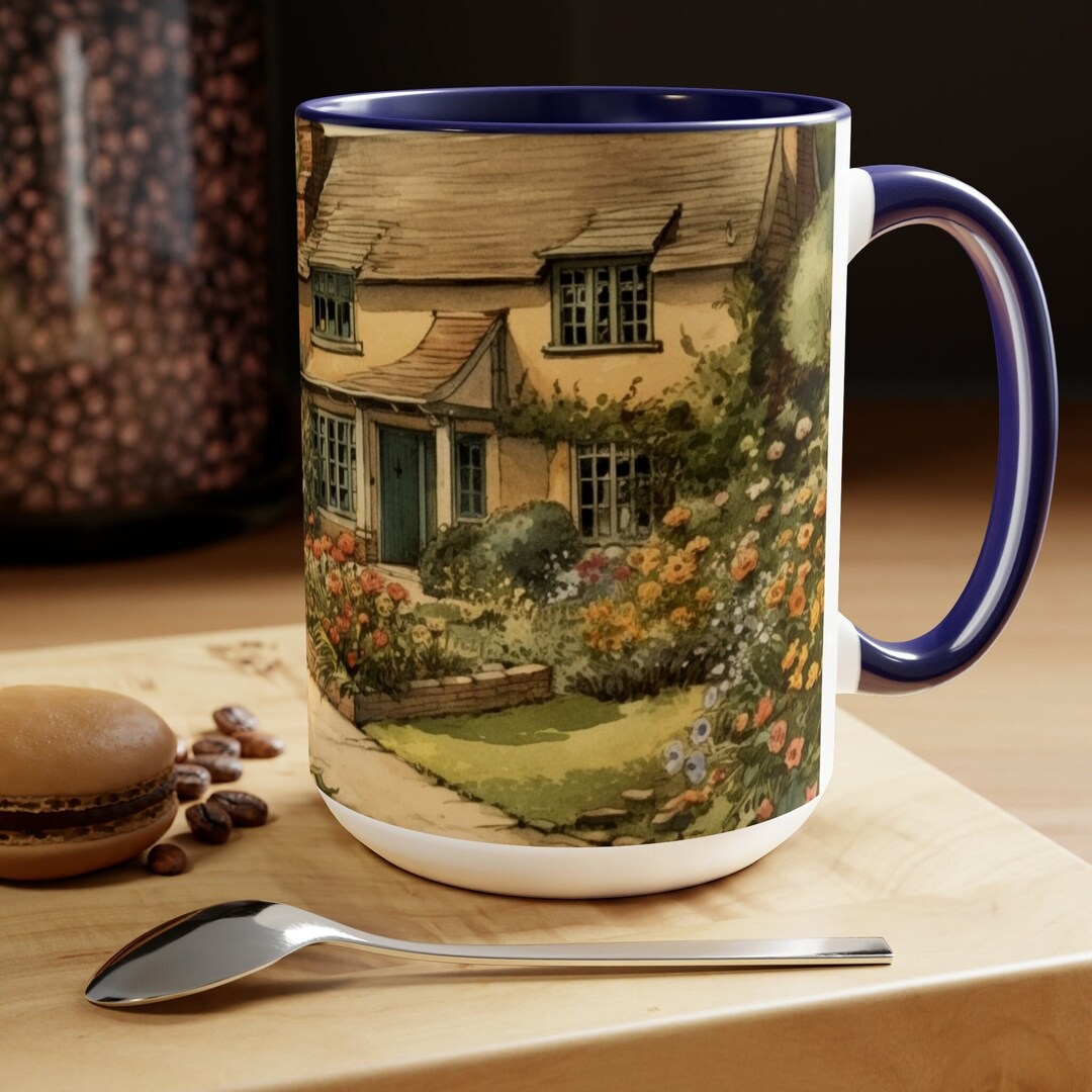 Beatrix Potter Inspired Mugs Victorian Cottage Art 5 Accent Colors ...