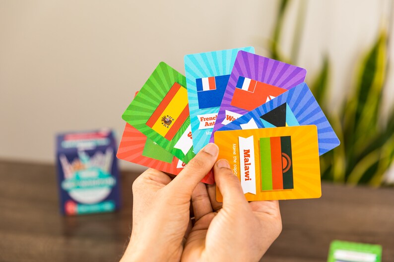 Geowhizfun the World Trivia Card Game Explore the Globe With This 2-in ...
