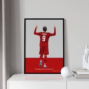 Roberto Firmino Poster - Liverpool Prints - Liverpool Gifts - Soccer ...