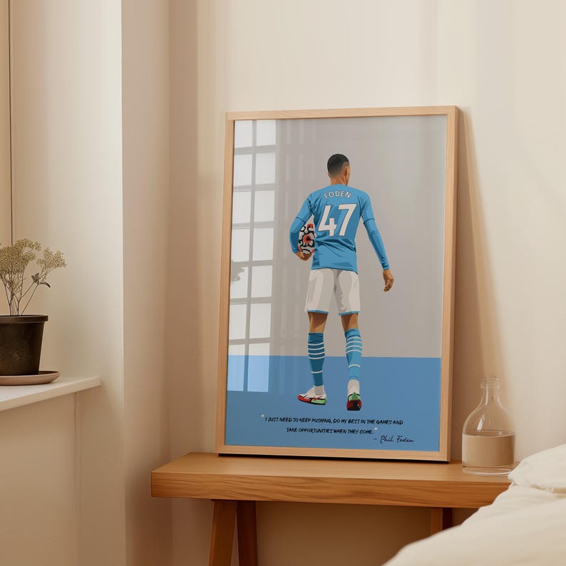 Phil Foden Poster - Manchester City - Etsy