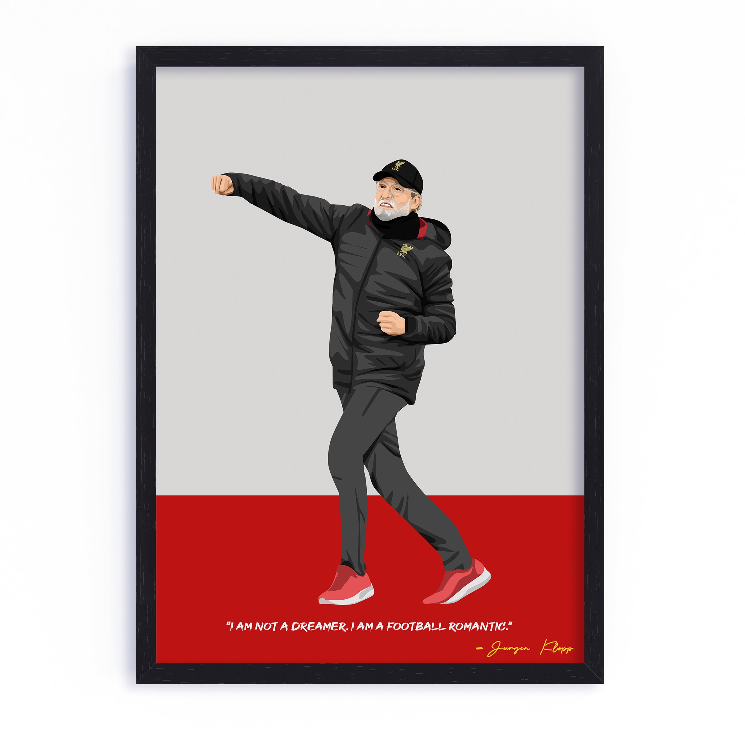 Jurgen Klopp Art Print - Liverpool Poster - Liverpool Gifts - Soccer ...