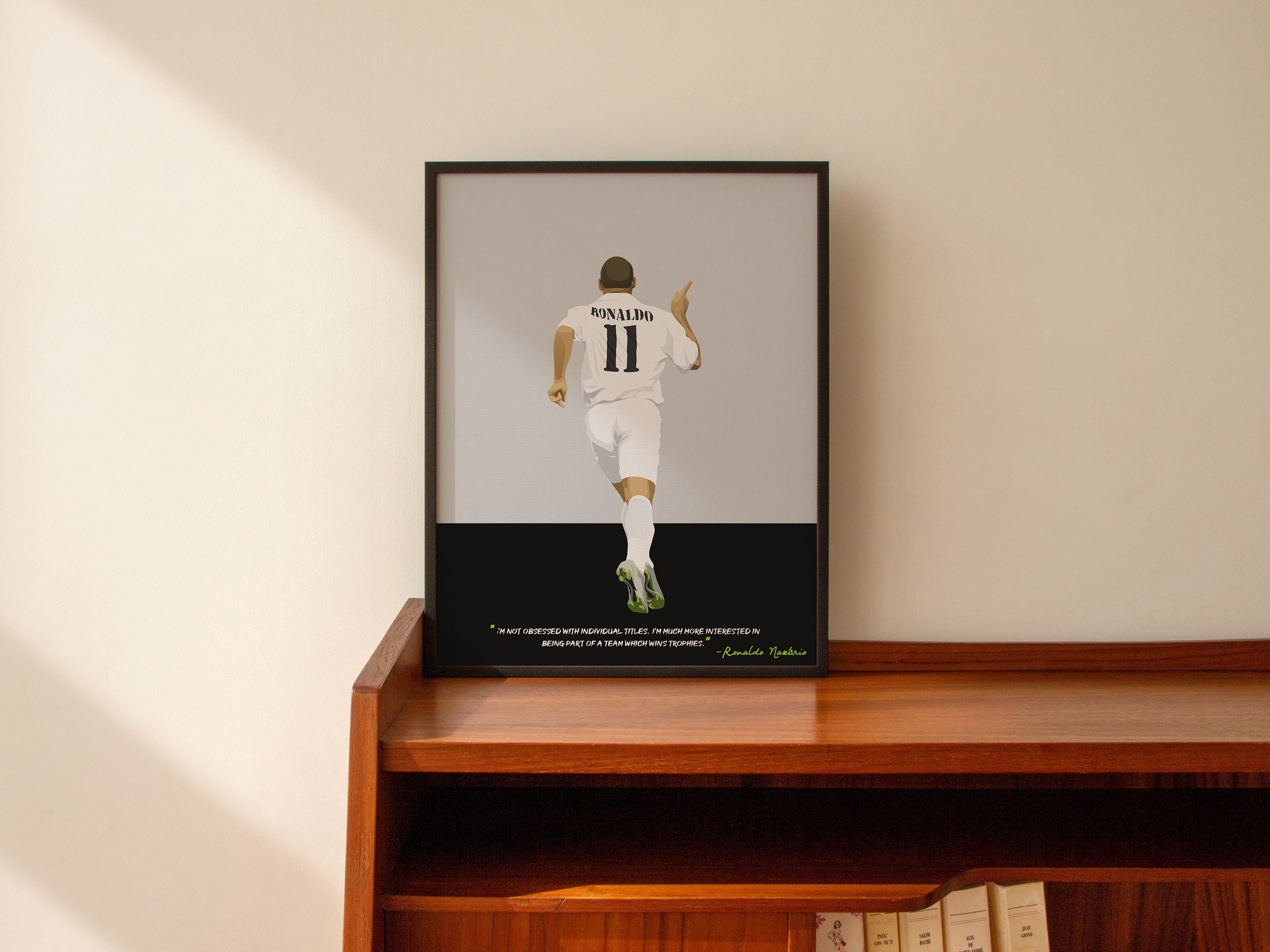 Ronaldo Nazario Poster - R9 - Real Madrid Art - Etsy