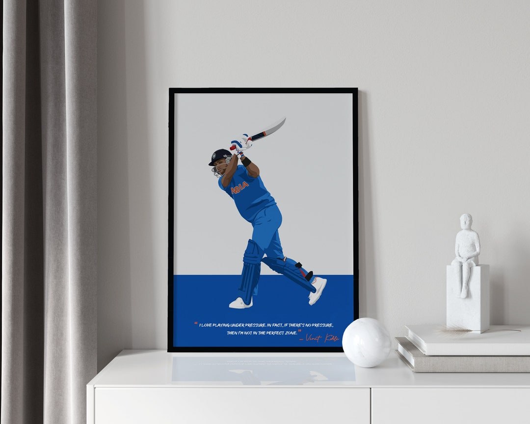Virat Kohli Poster Indian Cricket Team Cricket Prints - Etsy