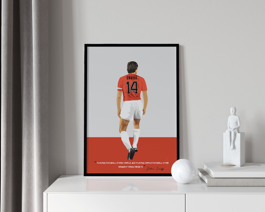 Johan Cruyff Poster Print - Netherlands - Barcelona - Etsy