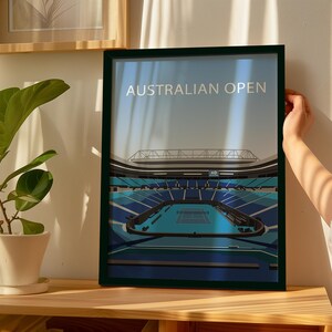 Australian Open Tennis Stadium Art Print - Rod Laver Arena Melbourne ...