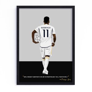 Rodrygo Poster - Real Madrid Art Print - Etsy