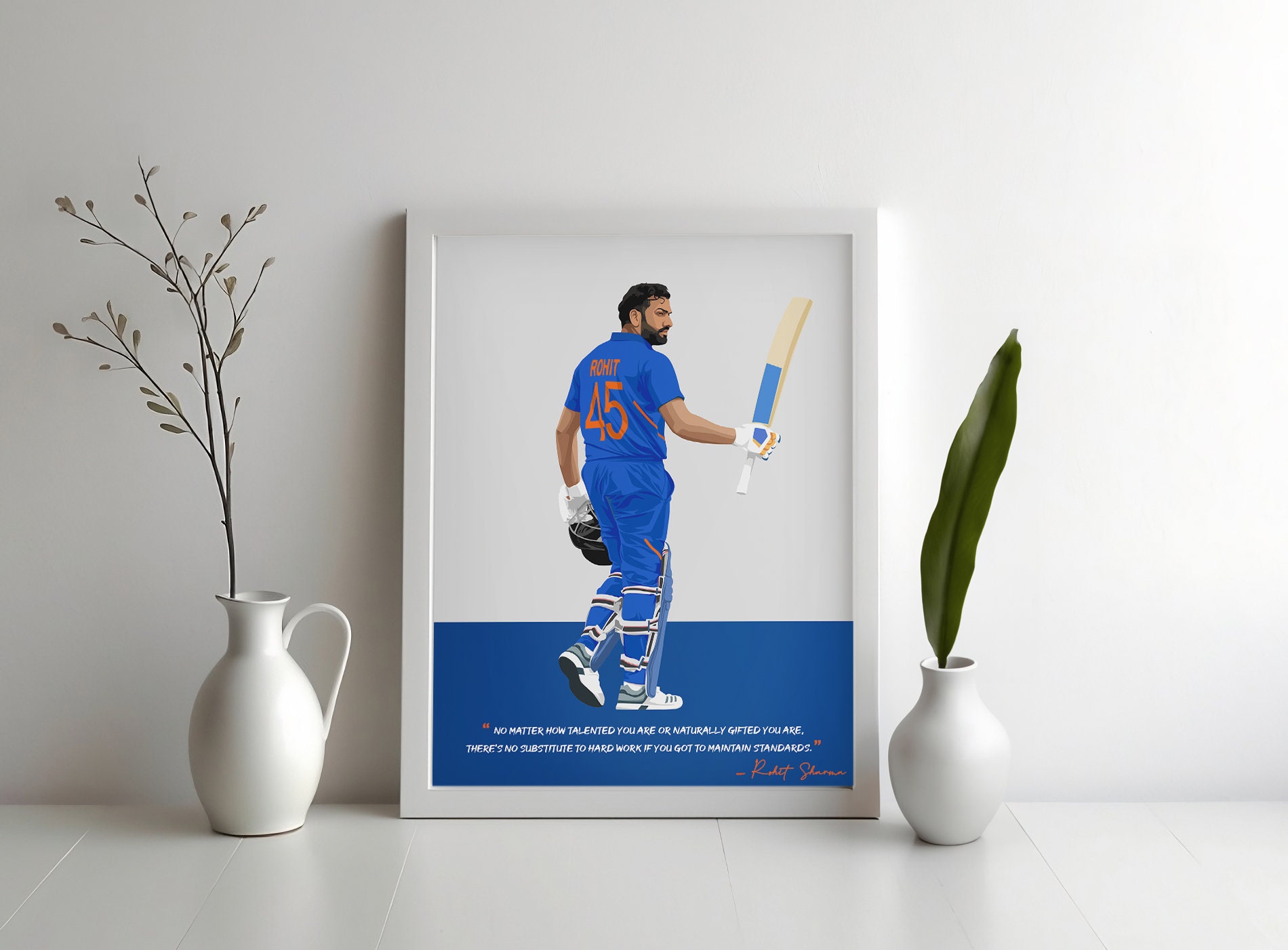 Rohit Sharma Poster Indian Cricket Team Cricket Prints - Etsy