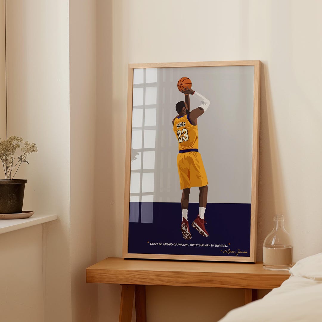 Lebron James Poster - Basketball Prints - NBA - Basketball Gift - Etsy