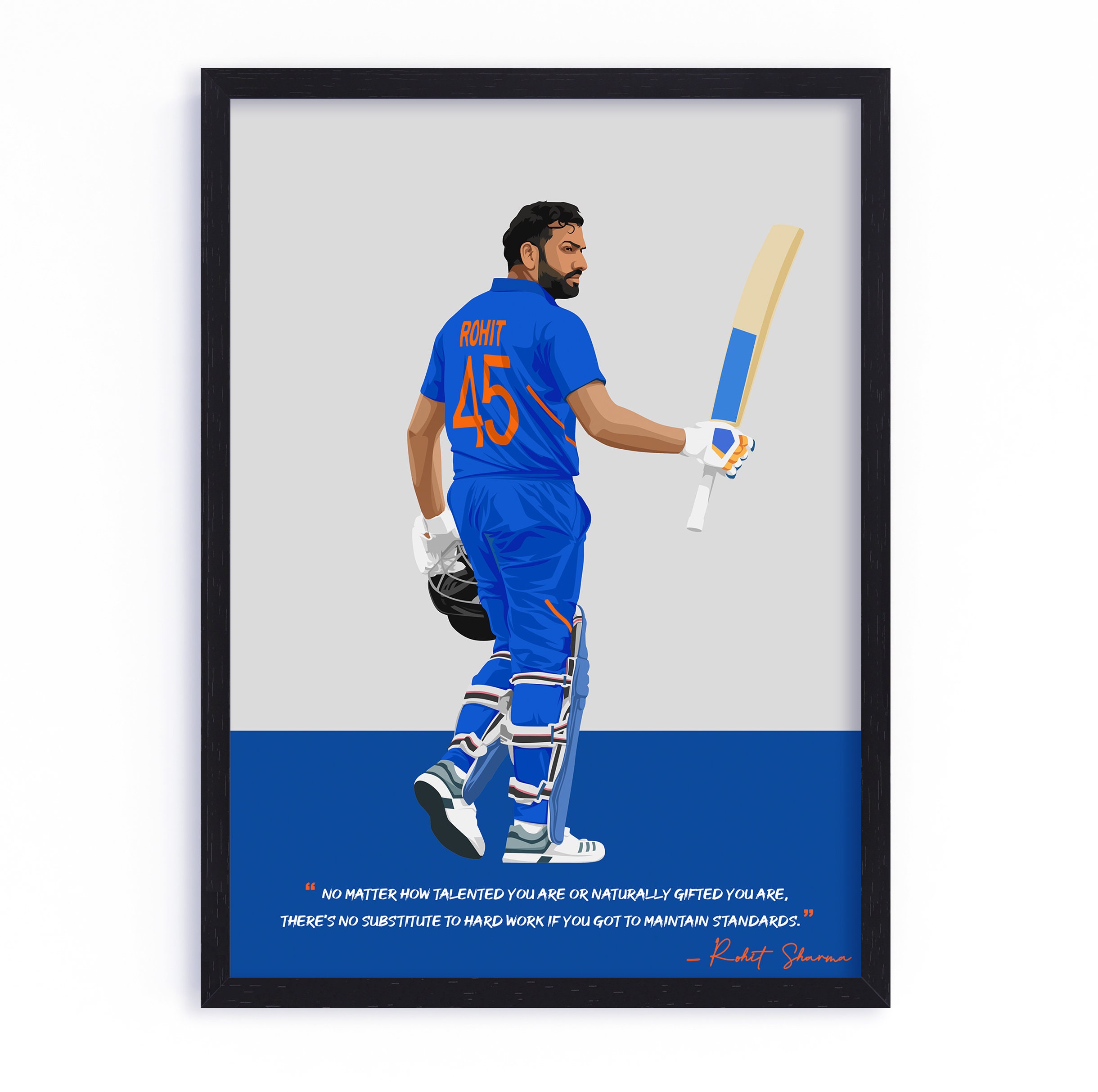 Rohit Sharma Poster Indian Cricket Team Cricket Prints - Etsy