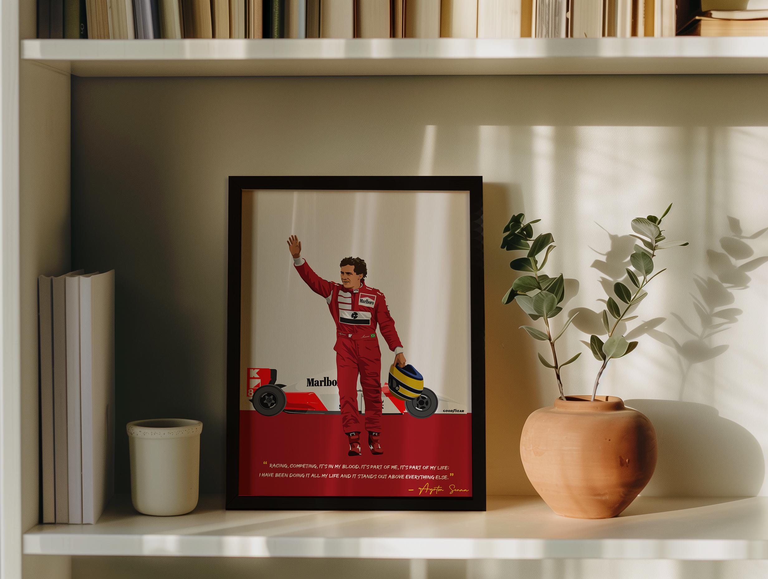 Ayrton Senna Poster - Formula 1 Mclaren Prints - Senna Print - Etsy