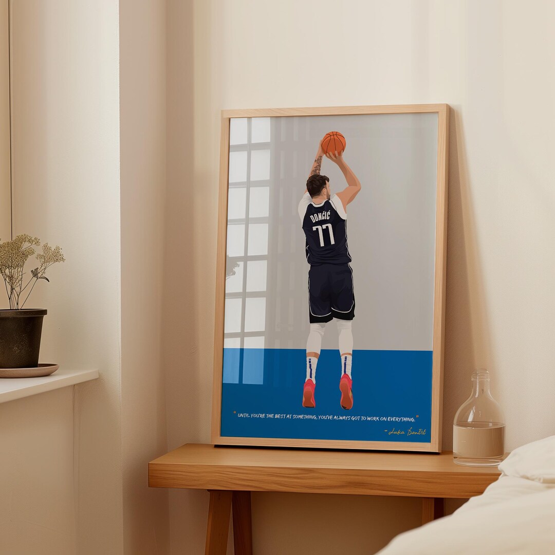 Luka Doncic Poster - Basketball Prints - NBA - Basketball Gift - Etsy