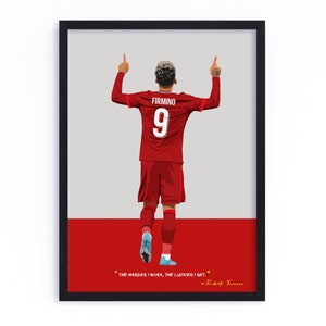 Roberto Firmino Poster - Liverpool Prints - Liverpool Gifts - Soccer ...