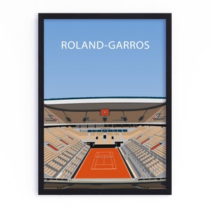 Roland Garros Print - French Open - Tennis Poster - Tennis Gifts - Etsy