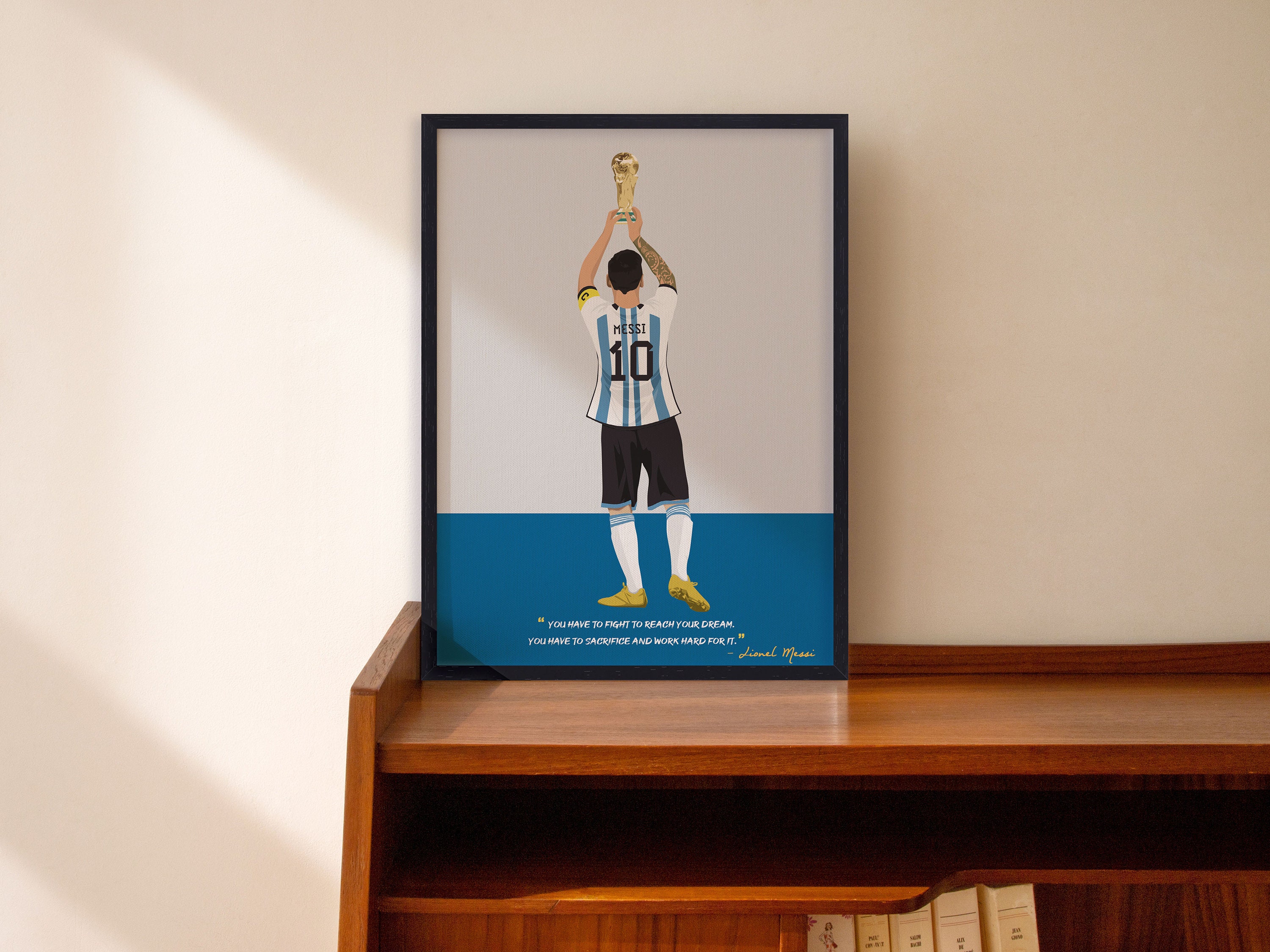 Lionel Messi Print World Cup Poster Argentina Soccer Gifts - Etsy