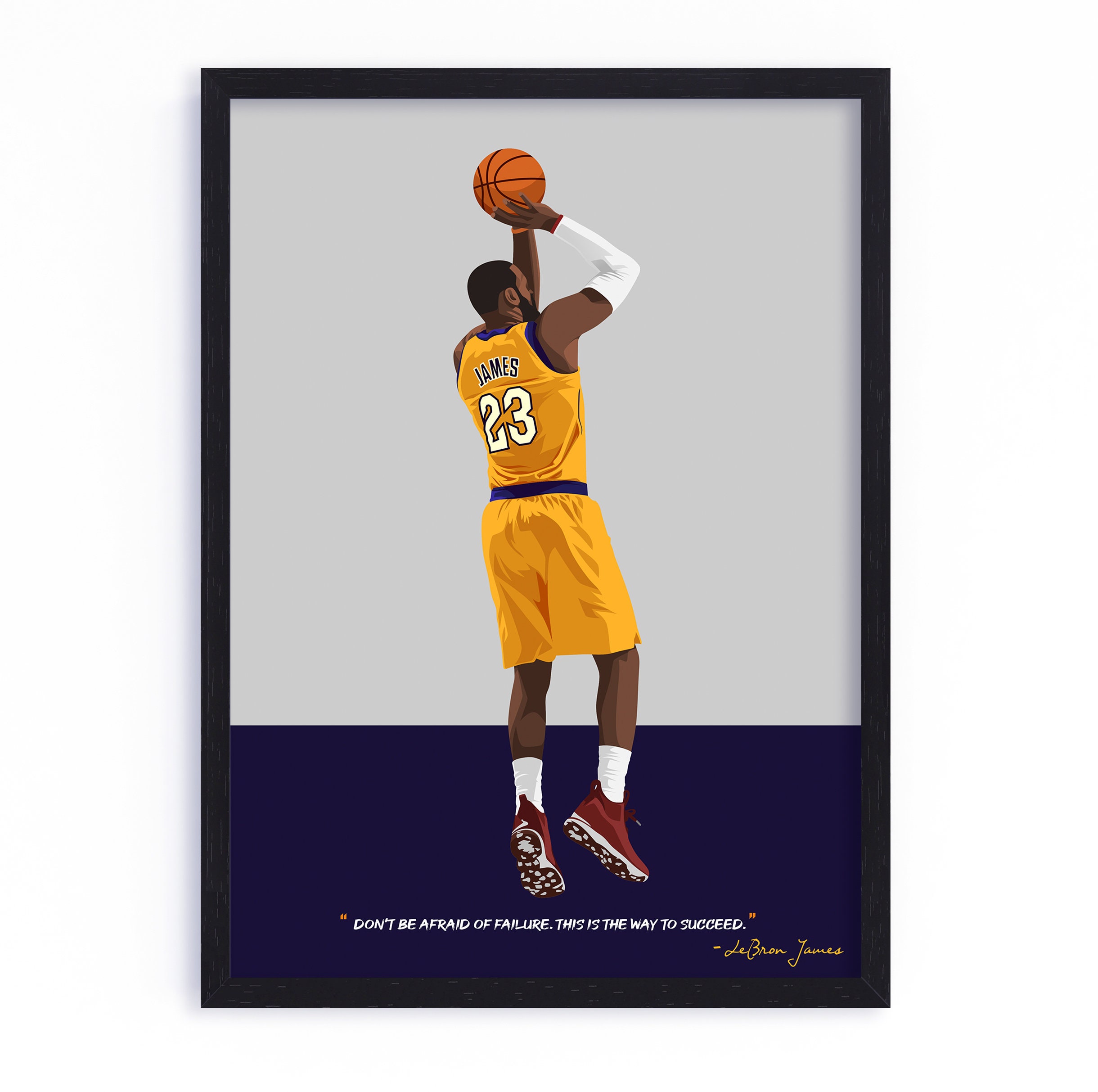 Lebron James Poster Basketball Prints NBA Basketball Gift - Etsy