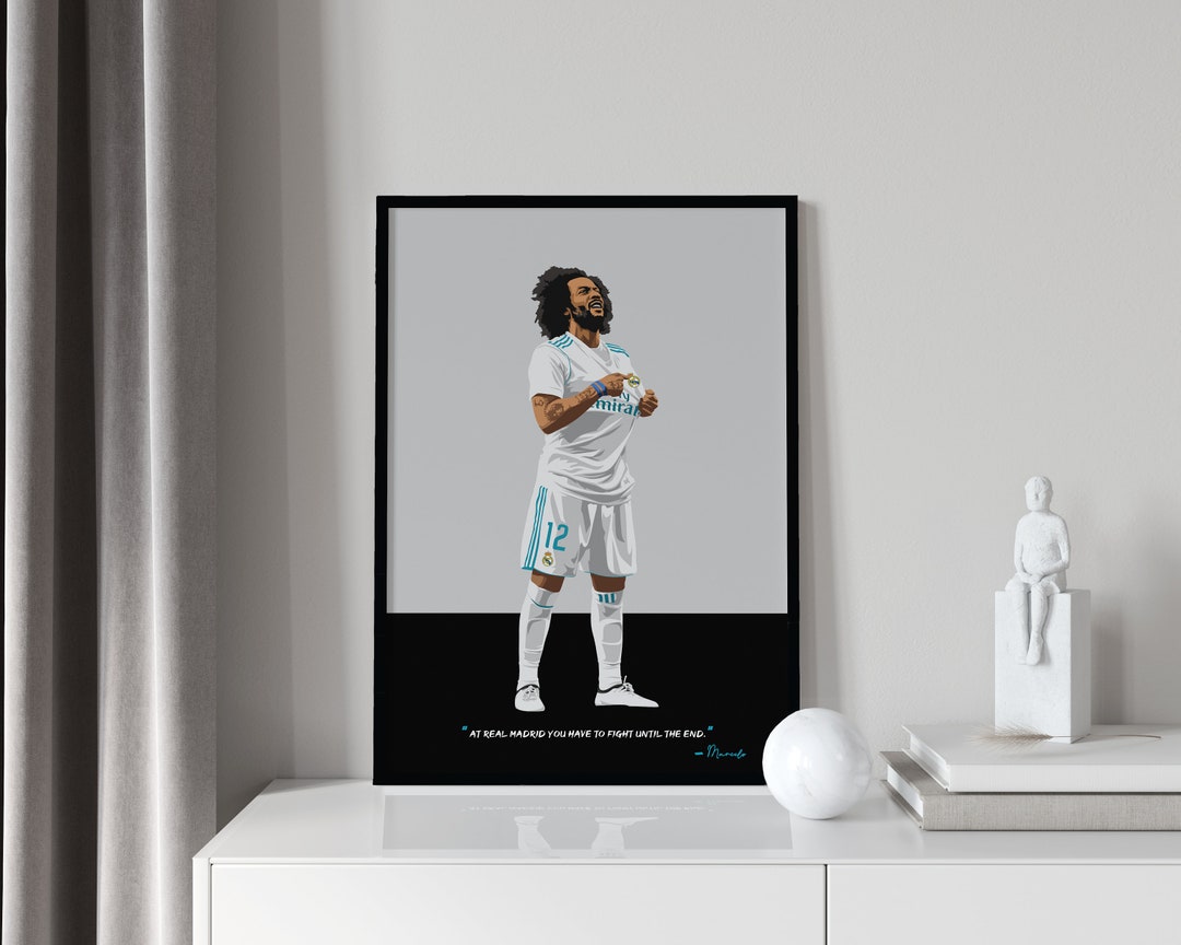 Marcelo Poster - Real Madrid - Real Madrid Prints - Etsy