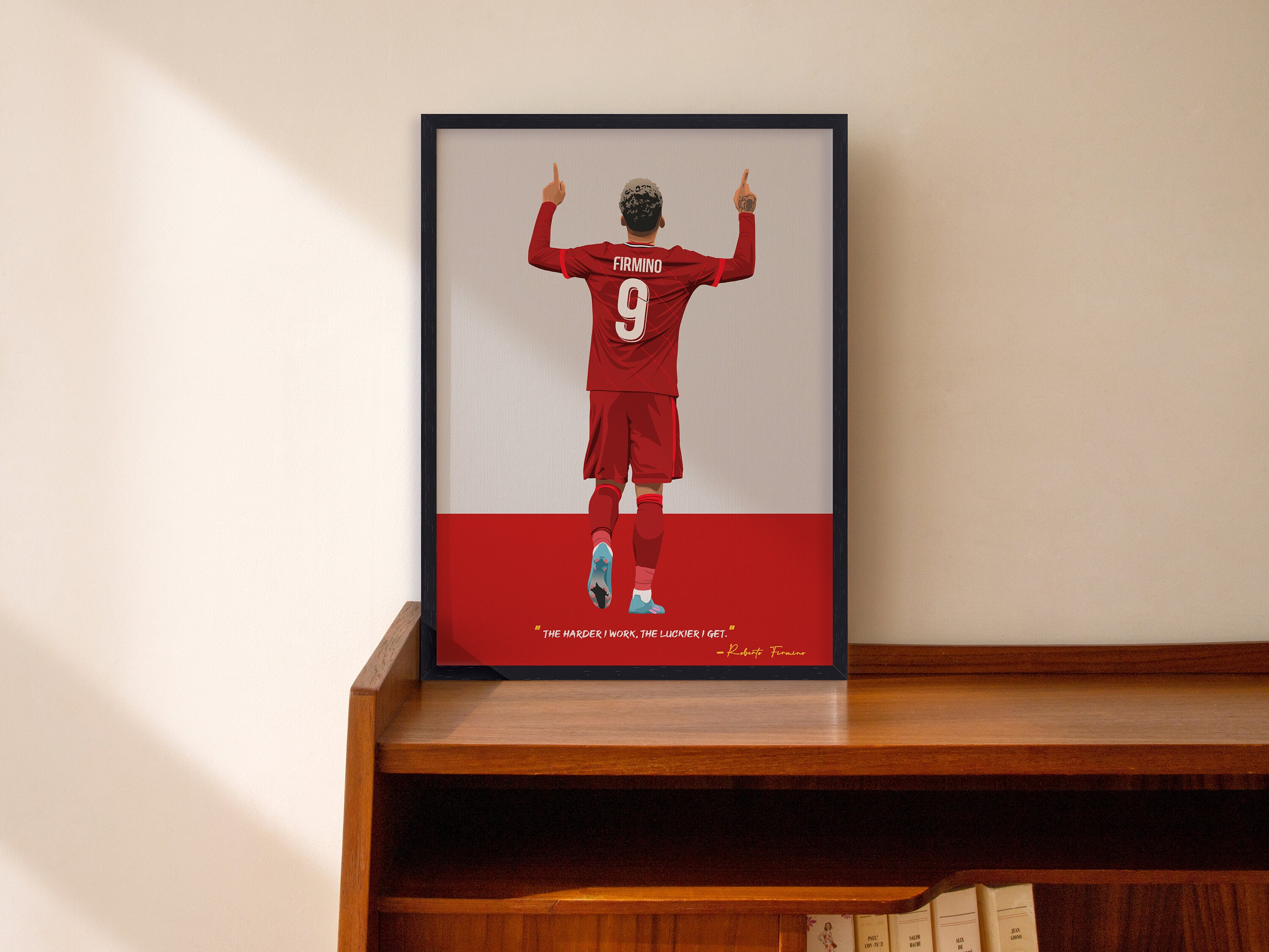 Roberto Firmino Poster - Liverpool Prints - Liverpool Gifts - Soccer ...