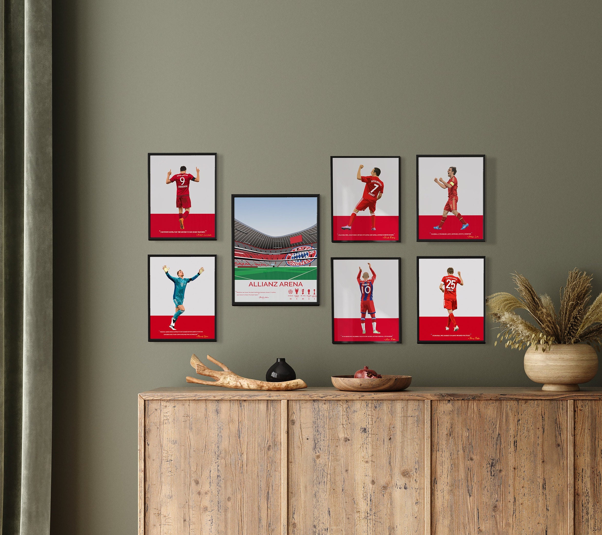 Robert Lewandowski Bayern Munich Poster | Soccer Wall Art | Football ...