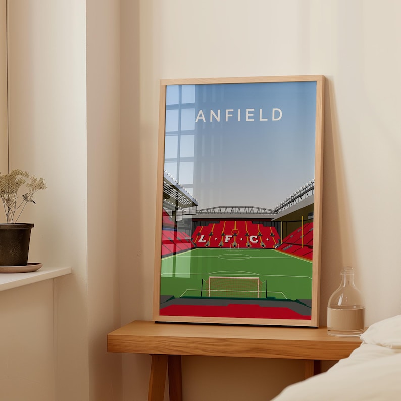 Anfield Print - Liverpool Poster - Liverpool Gifts - Anfield Poster - Etsy