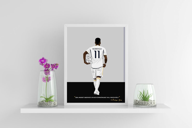 Rodrygo Poster - Real Madrid Art Print - Etsy