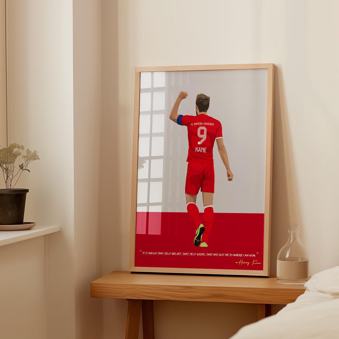 Harry Kane Bayern Munich Poster | Digital Download A3 | Harry Kane ...