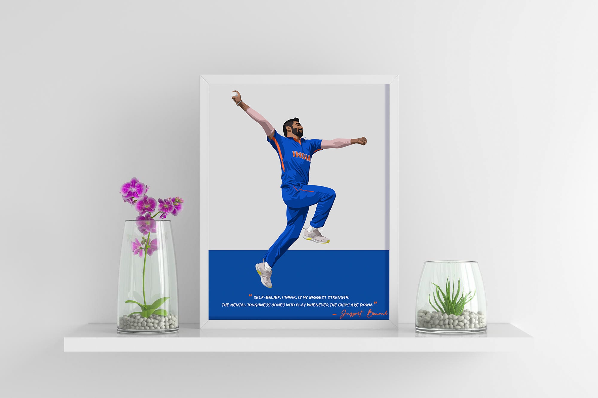 Jasprit Bumrah Poster - Indian Cricket Team - Cricket Prints - Etsy