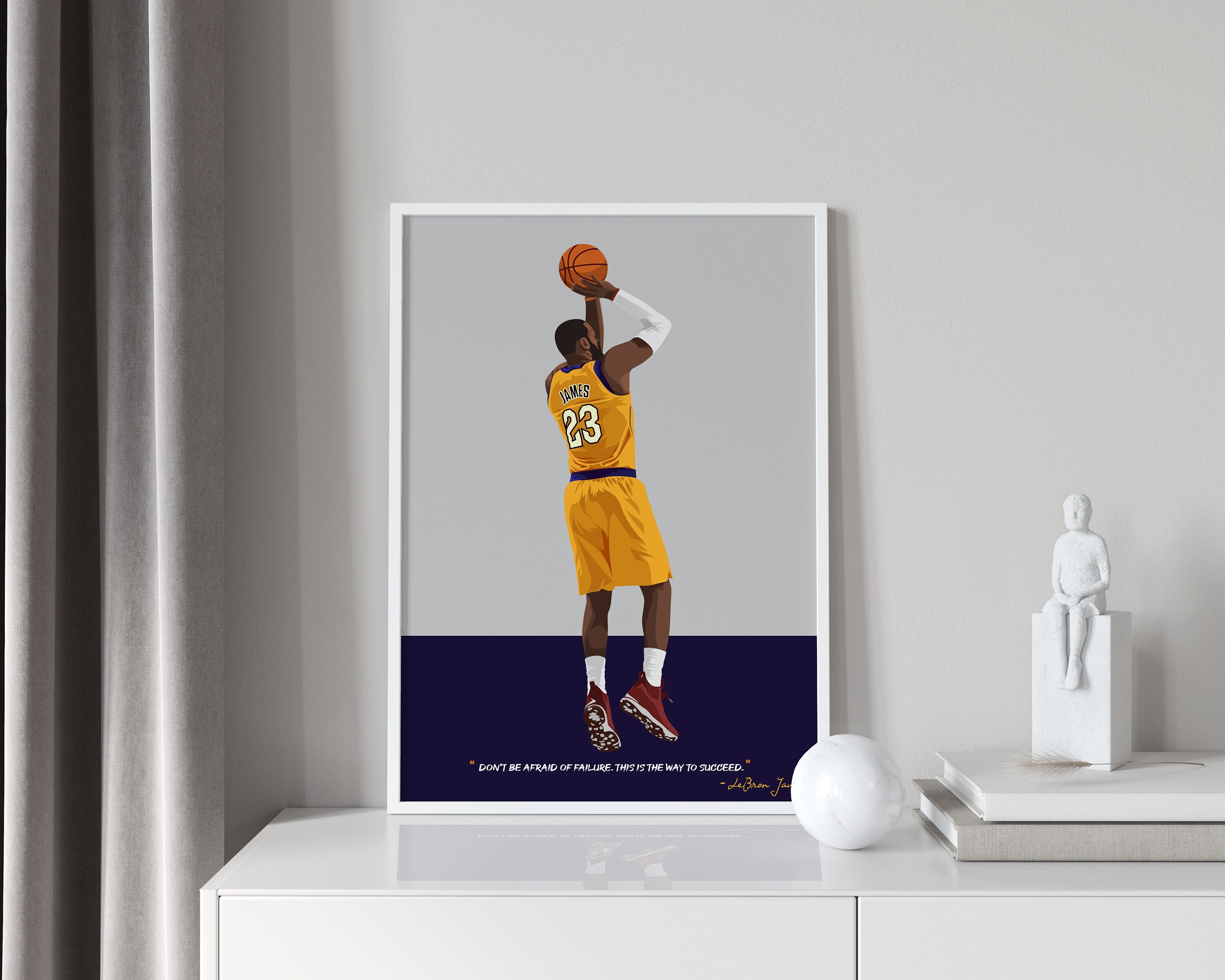 Lebron James Poster Basketball Prints NBA Basketball Gift - Etsy