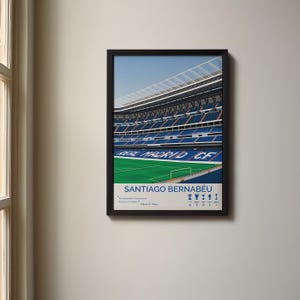 Santiago Bernabeu - Real Madrid Poster - Real Madrid Wall Art - Etsy