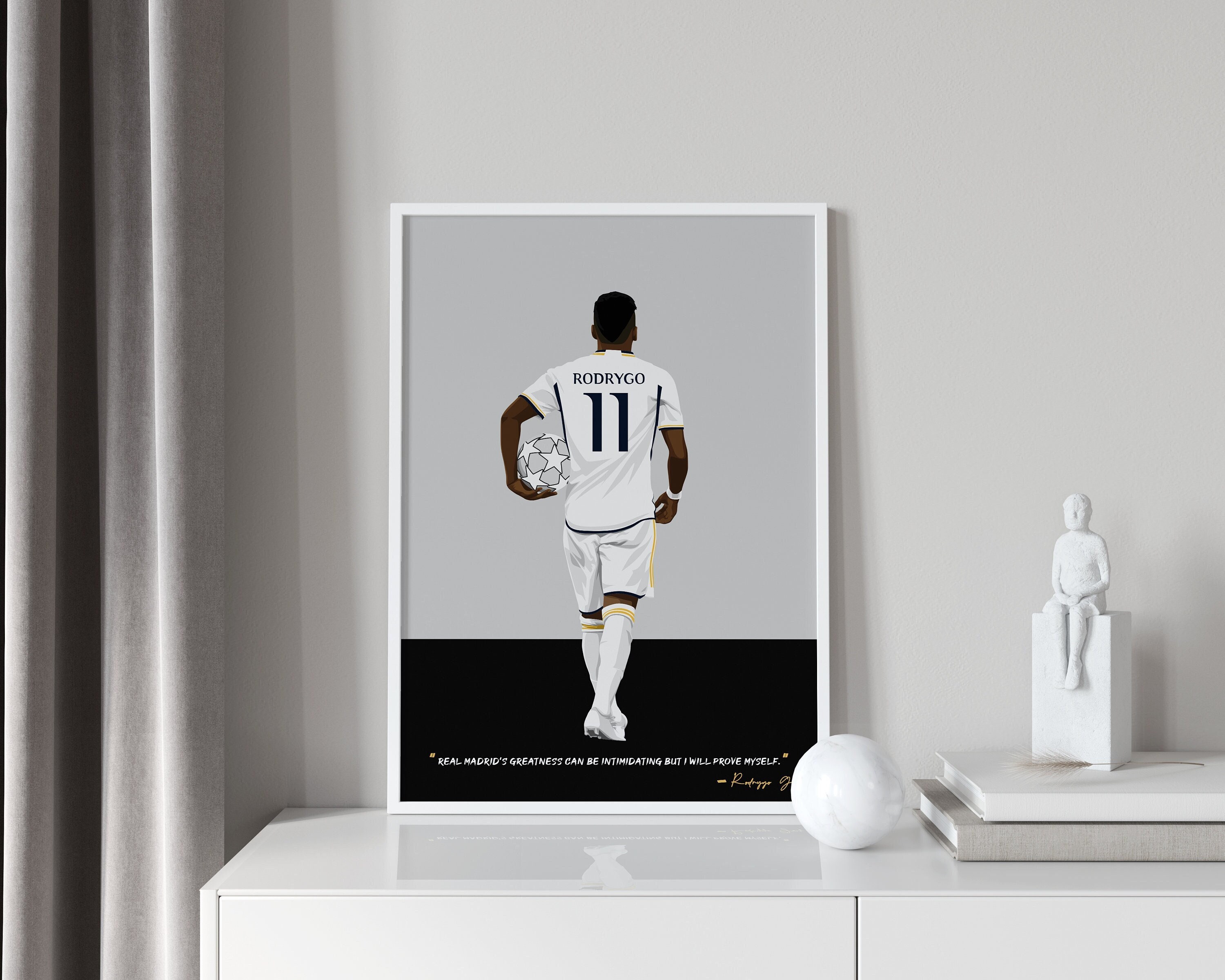 Rodrygo Poster - Real Madrid Art Print - Etsy