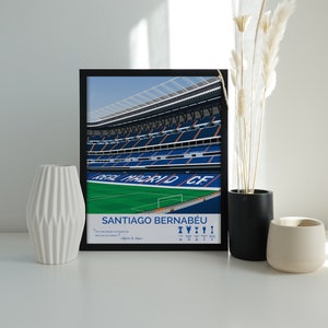 Santiago Bernabeu - Real Madrid Poster - Real Madrid Wall Art - Etsy