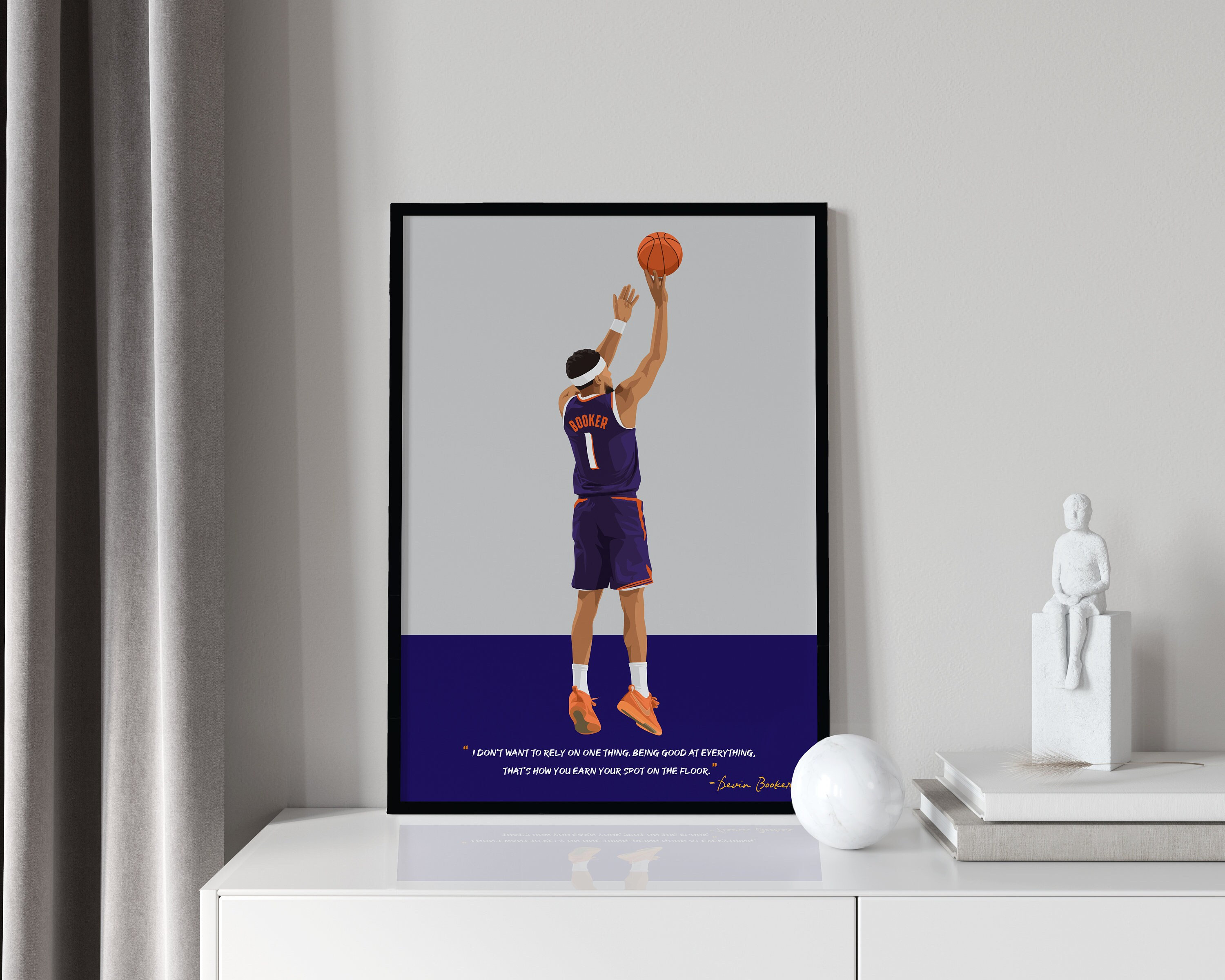 Devin Booker Poster - Basketball Prints - NBA - Basketball Gift - Etsy