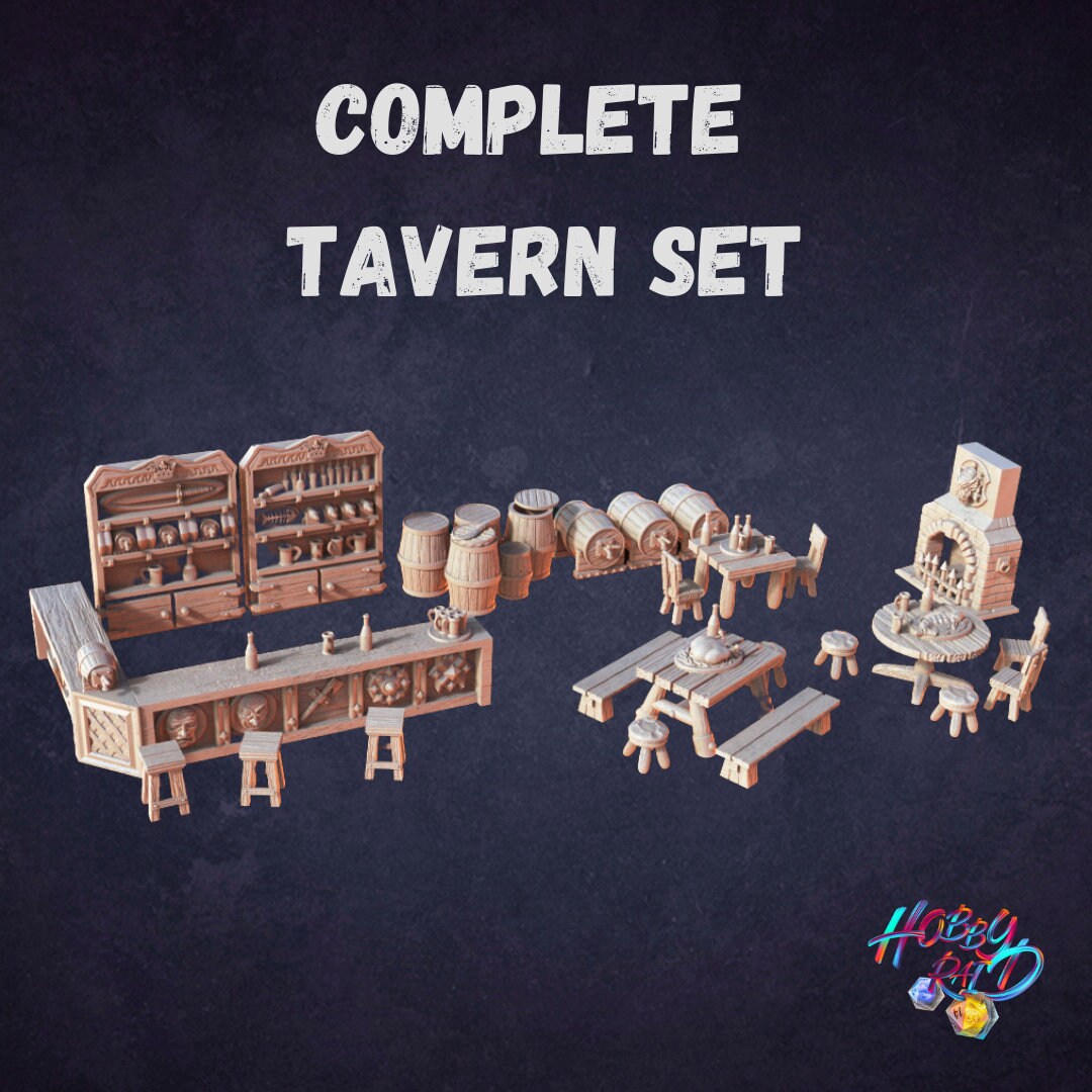 Bar Tavern Scatter Terrain Props Set Dnd Miniature for - Etsy