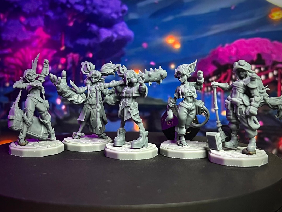 The Amazing Thief Team Set Cute Epic Dnd Miniatures for - Etsy