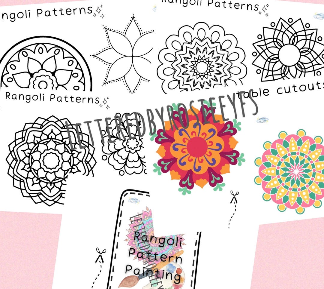 Diwali Rangoli Painting/colouring Craft Digital Download EYFS Reception ...