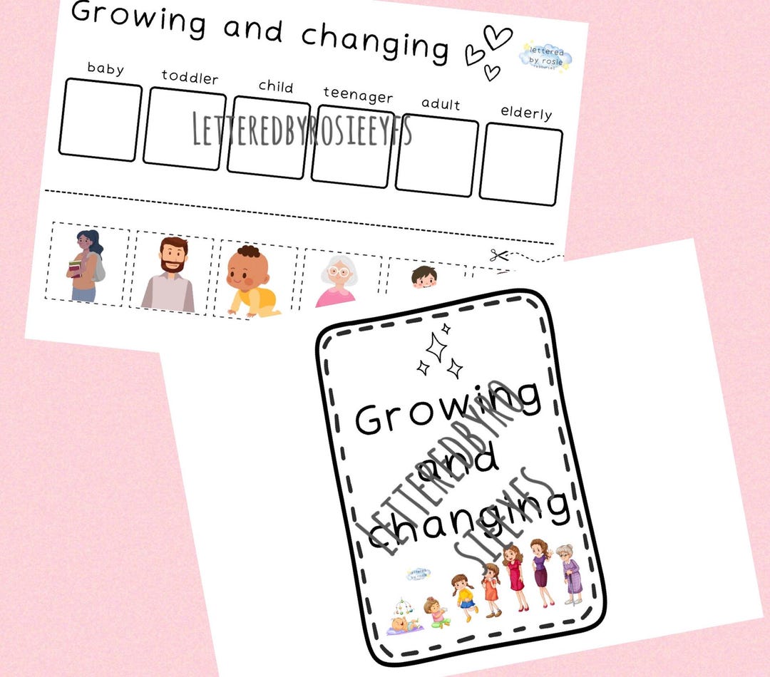 Growing and Changing Cut and Stick Digital Download EYFS Reception - Etsy