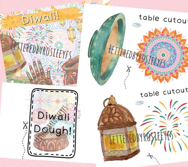 Diwali Playdough Mat Digital Download EYFS Reception - Etsy